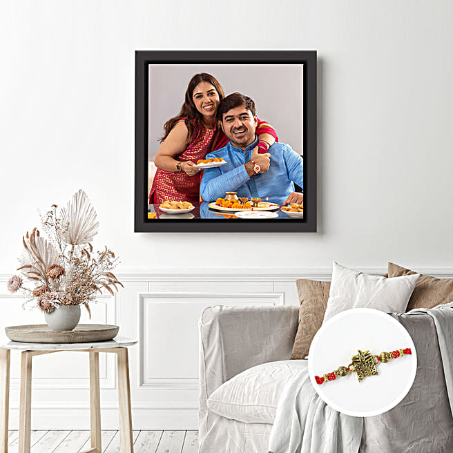 Buy/Send Mahakaal Shiva Rakhi & Personalised Photo Frame Online- FNP