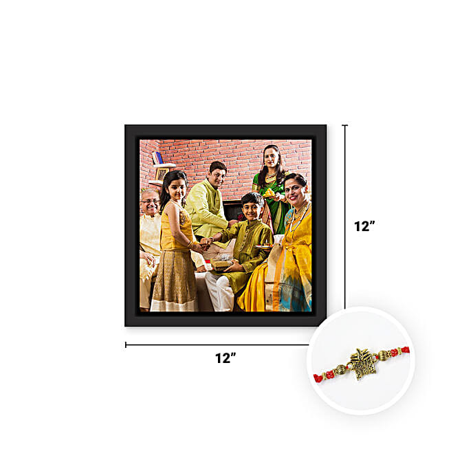 Buy/Send Mahakaal Shiva Rakhi & Personalised Photo Frame Combo Online- FNP