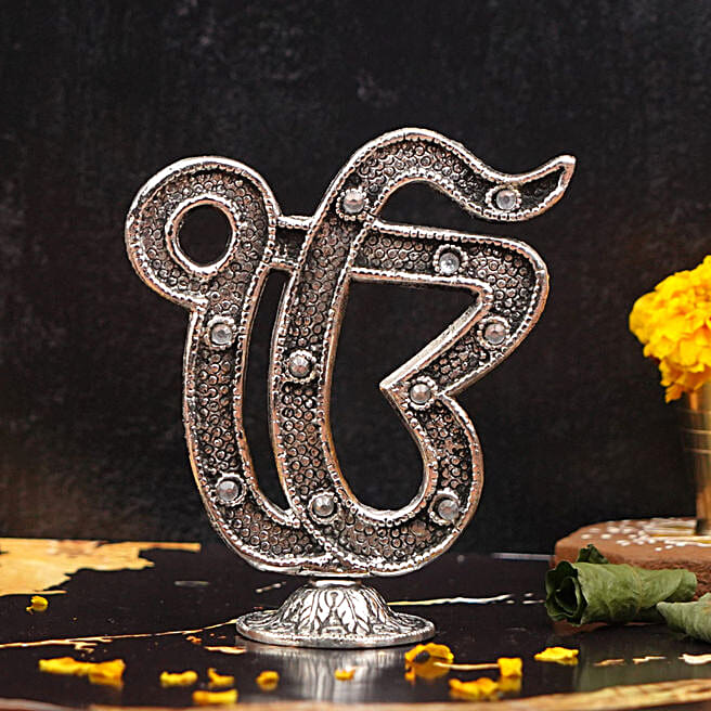 Buy/Send Silver Plated Ik Onkar Online- FNP