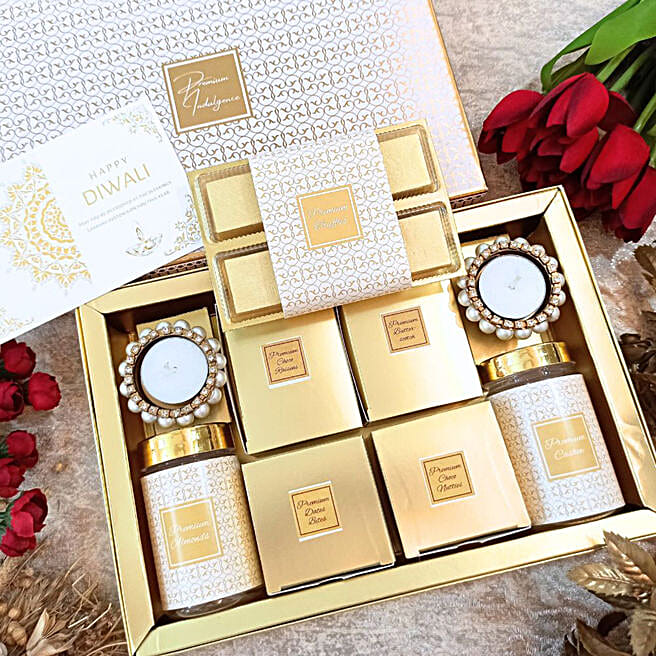 Buy/Send Luxury Delights Premium Gift Hamper For Diwali Online- FNP