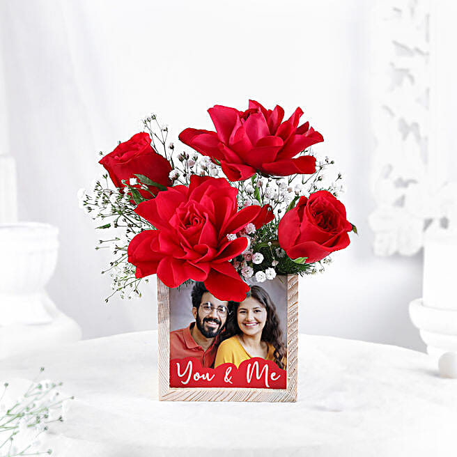 Buy/Send Personalised Lovely Bond Roses In Table Organiser Online- FNP