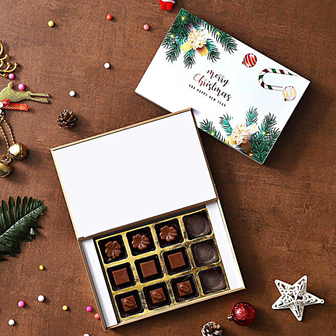 Buy/Send Merry Christmas Luxury Chocolate Box Online- FNP