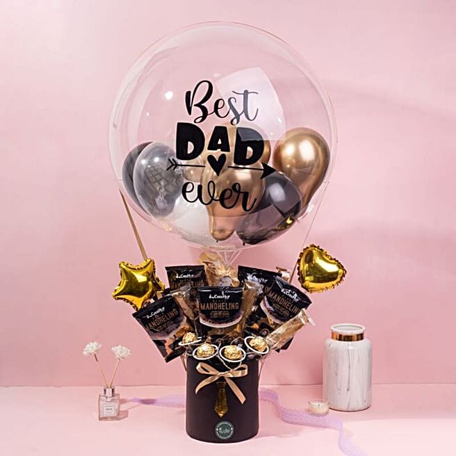 Best Dad Ever Balloon Snacks Box malaysia | Gift Best Dad Ever Balloon ...