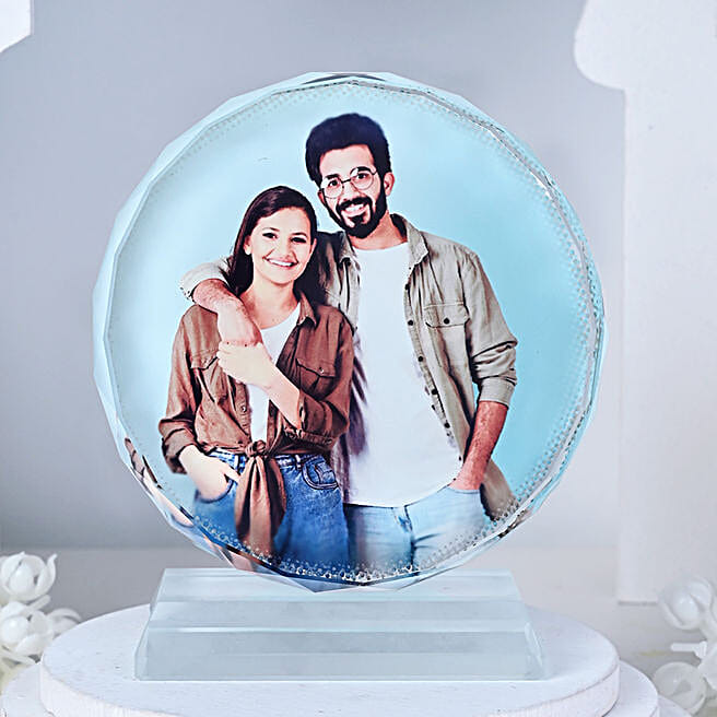 Personalised Crystal Photo Frame mauritius | Gift Personalised Crystal ...