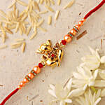 Ganesha Rakhi With Personalised Keychain and Soan Papdi mauritius ...