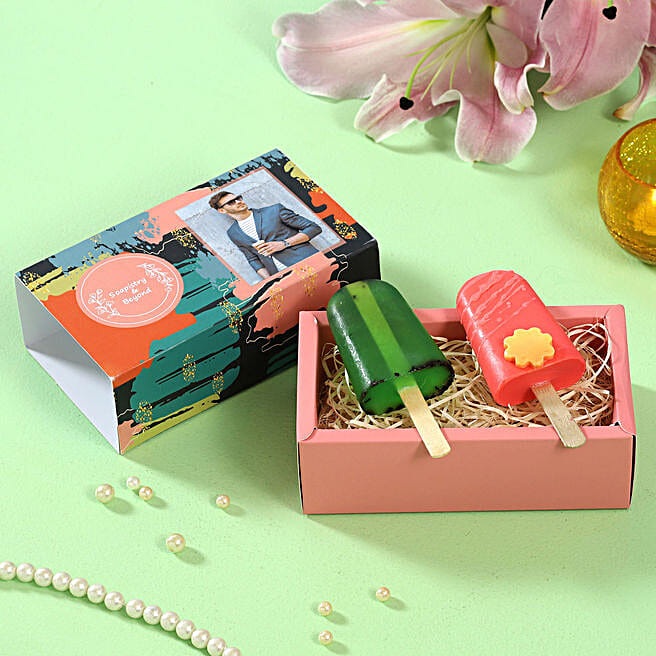 Popsicle Shaped Soaps Personalised Box morocco | Gift Popsicle Shaped ...