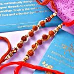 2 Rudraksha Rakhis With Mewa Bites And Batisha morocco | Gift 2 ...