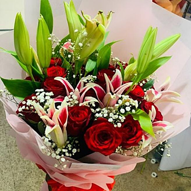 Radiant Red Rose Reverie nepal | Gift Radiant Red Rose Reverie- FNP