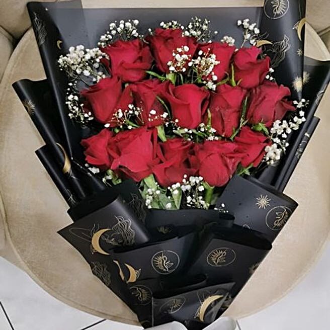 Red Rose Velvet Whispers nepal | Gift Red Rose Velvet Whispers- FNP