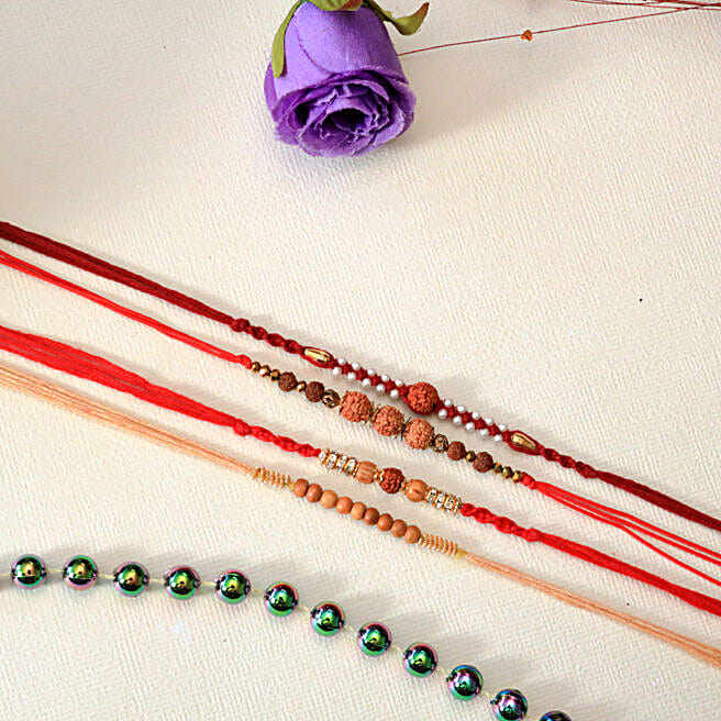 Four Hero Rakhi Set new-zealand | Gift Four Hero Rakhi Set- FNP