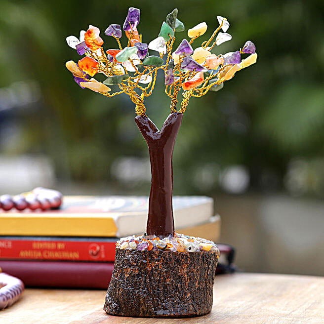 Mini Colourful Crystal Wishing Tree new-zealand | Gift Mini Colourful ...