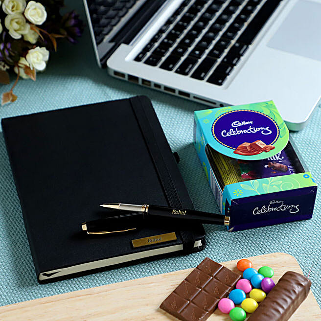Personalised Notebook & Chocolate Combo norway | Gift Personalised ...