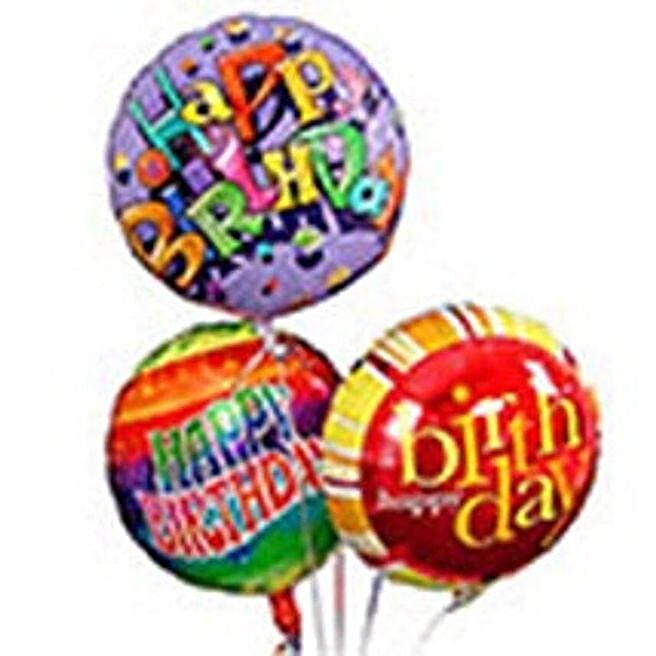 balloon birthday 3pcs oman | Gift balloon birthday 3pcs- FNP
