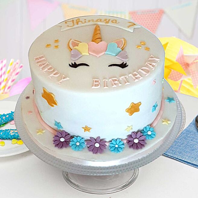 Pretty Unicorn Theme Cake qatar | Gift Pretty Unicorn Theme Cake- FNP