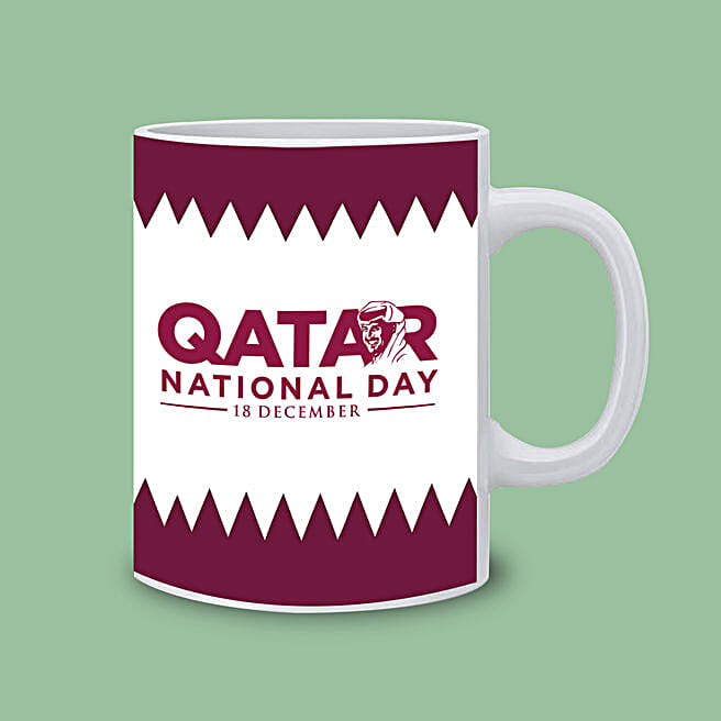 Qatar National Day Theme Mug qatar | Gift Qatar National Day Theme Mug- FNP