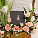 Flower Standee with Atar qatar | Gift Flower Standee with Atar- FNP