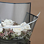 6 White Roses Bouquet qatar | Gift 6 White Roses Bouquet- FNP