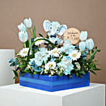 It's a Boy Flower Arrangement qatar | Gift It's a Boy Flower ...