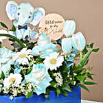 It's a Boy Flower Arrangement qatar | Gift It's a Boy Flower ...