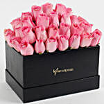 Buy/Send 40 Pink Roses In FNP Signature Box Online- FNP