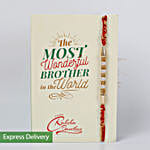 Buy/Send Rakhi And Badam Pinni Combo Online- FNP