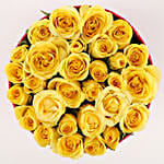 Buy/Send Stylish Box Of Yellow Roses & Chocolates Online- FNP