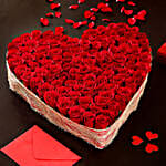 Buy Send Alluring Heart Shaped Roses Arrangement Online Fnp
