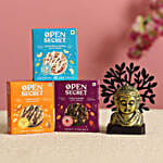 Buy/Send Buddha Taj Idol & Cookies Combo Online- FNP