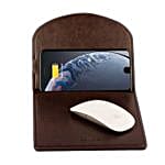 Buy/Send Pennline Deskmo Wireless Charger With Dock & Mousepad - Brown ...