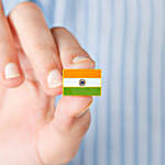 Buy/Send Tricolour Indian Flag Metal Lapel Pin Online- FNP