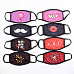 Buy/Send Funky Masks Set Of 8 Online- FNP