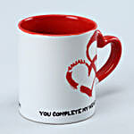 Buy/Send Personalised Red Heart Handle Mug Online- FNP