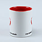 Buy/Send Personalised Red Heart Handle Mug Online- FNP