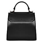 Buy/Send Vintage Structured Black Handbag Online- FNP