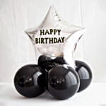Buy/Send Happy Birthday Chrome Balloon Set-Black Online- FNP