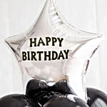 Buy/Send Happy Birthday Chrome Balloon Set-Black Online- FNP