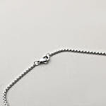 Buy/Send Personalised Silver Neck Chain With Round Pendant Online- FNP