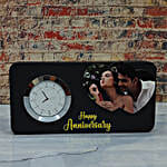 Buy/Send Forever Together Personalised Wooden Tabletop Clock Online- FNP