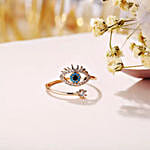 Buy/Send Exquisite Evil Eye Rose Gold Ring Online- FNP