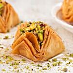 Buy/Send Pistachio Pyramid Baklava Treats Box Online- FNP