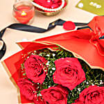 Buy/Send FNP Friendship 8 Red Roses Flower Bouquet Online- FNP