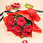 Buy/Send FNP Friendship 8 Red Roses Flower Bouquet Online- FNP