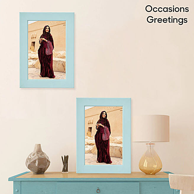Classy Light Blue Photo Frame saudi-arabia | Gift Classy Light Blue ...