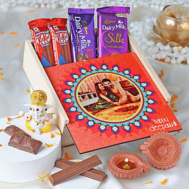 Personalised Diwali Sweet Wishes Gift Hamper saudi-arabia | Gift ...