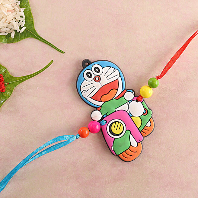 Colorful Doraemon Kids Rakhi singapore | Gift Colorful Doraemon Kids ...