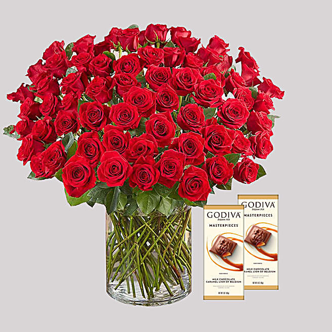 Romantic Roses and Godiva Chocolates singapore | Gift Romantic Roses ...
