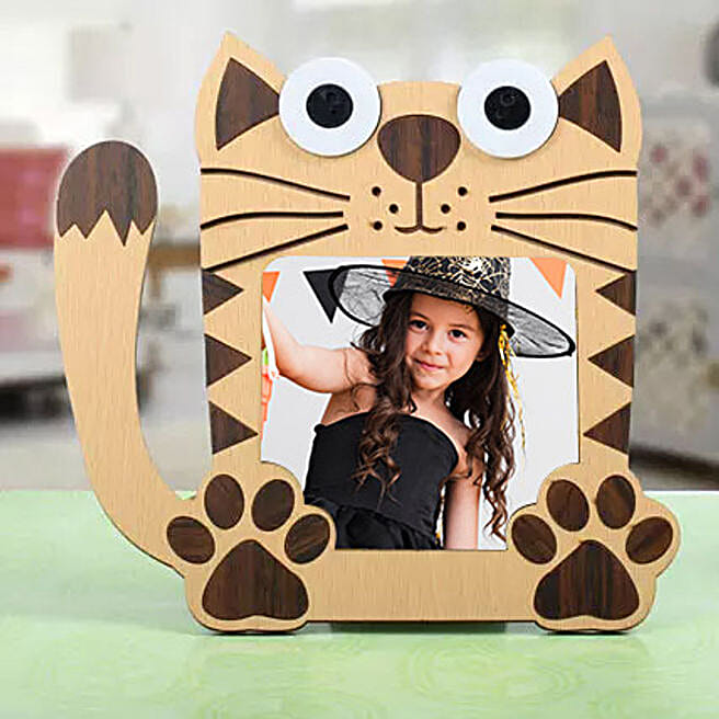 Cat Shaped Photo Frame singapore | Gift Cat Shaped Photo Frame- FNP