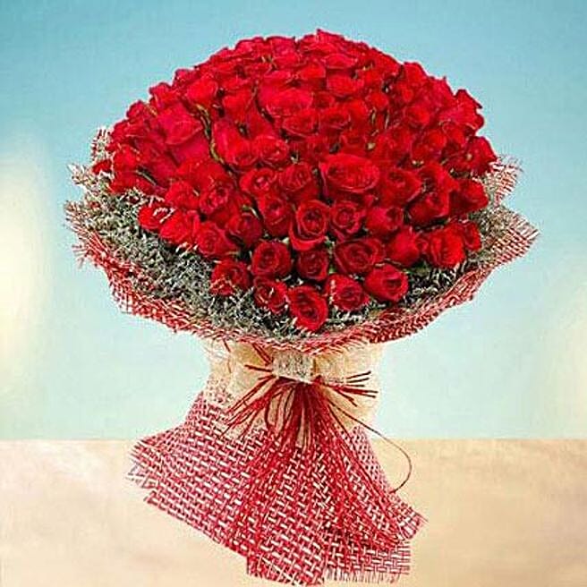 Grand 100 Red Roses singapore | Gift Grand 100 Red Roses- FNP