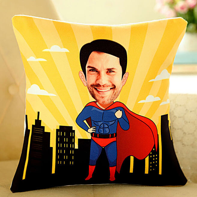 Personalised Superman Caricature Cushion singapore | Gift Personalised ...