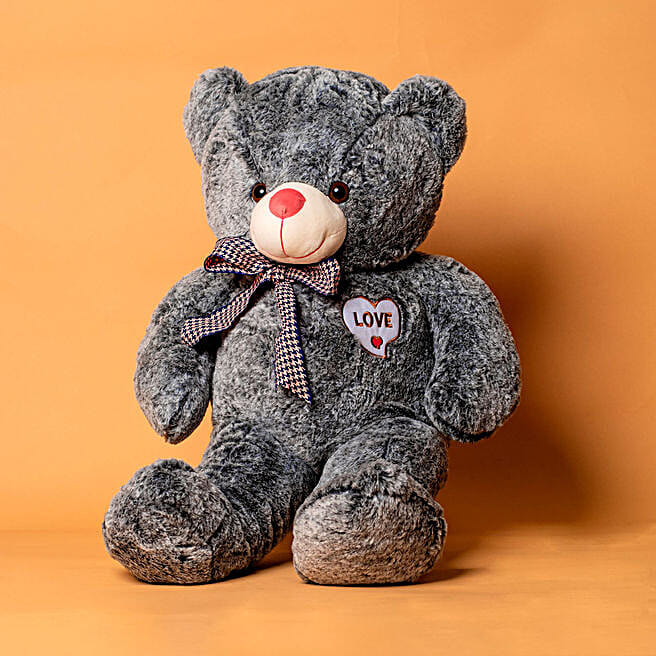 Grey Teddy Bear singapore | Gift Grey Teddy Bear- FNP